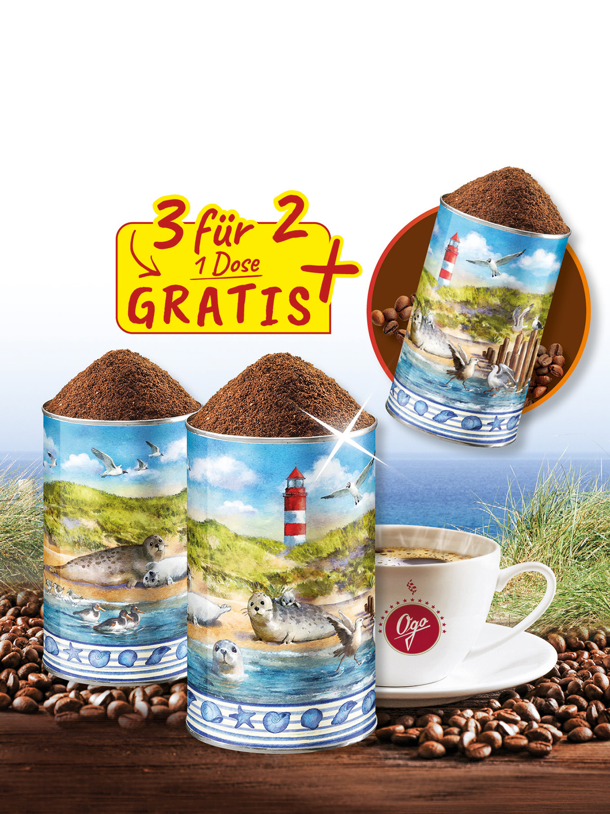 „3 für 2“ Dose „Lustige Robben“ | 104726